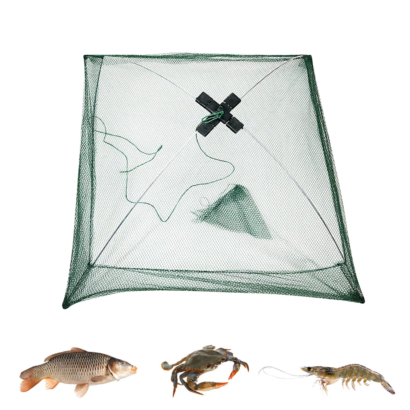 1/2/3PCS Fishing Trap Foldable Mesh BaitTrap Fish Trap Umbrella Net ...