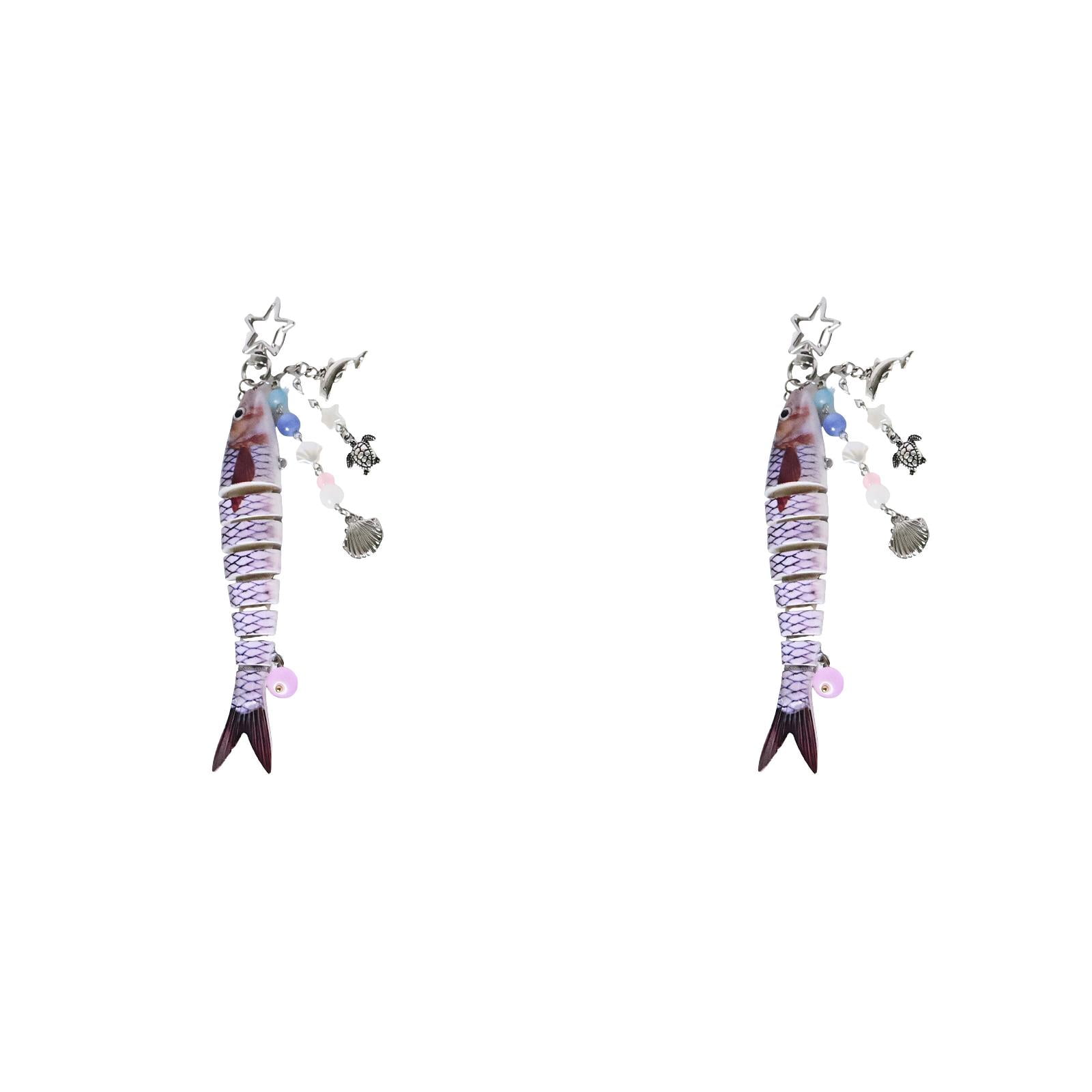 1/2/3PCS Fun Fish Keychain,3d Fish Keychain, Realistic Fishing Design ...