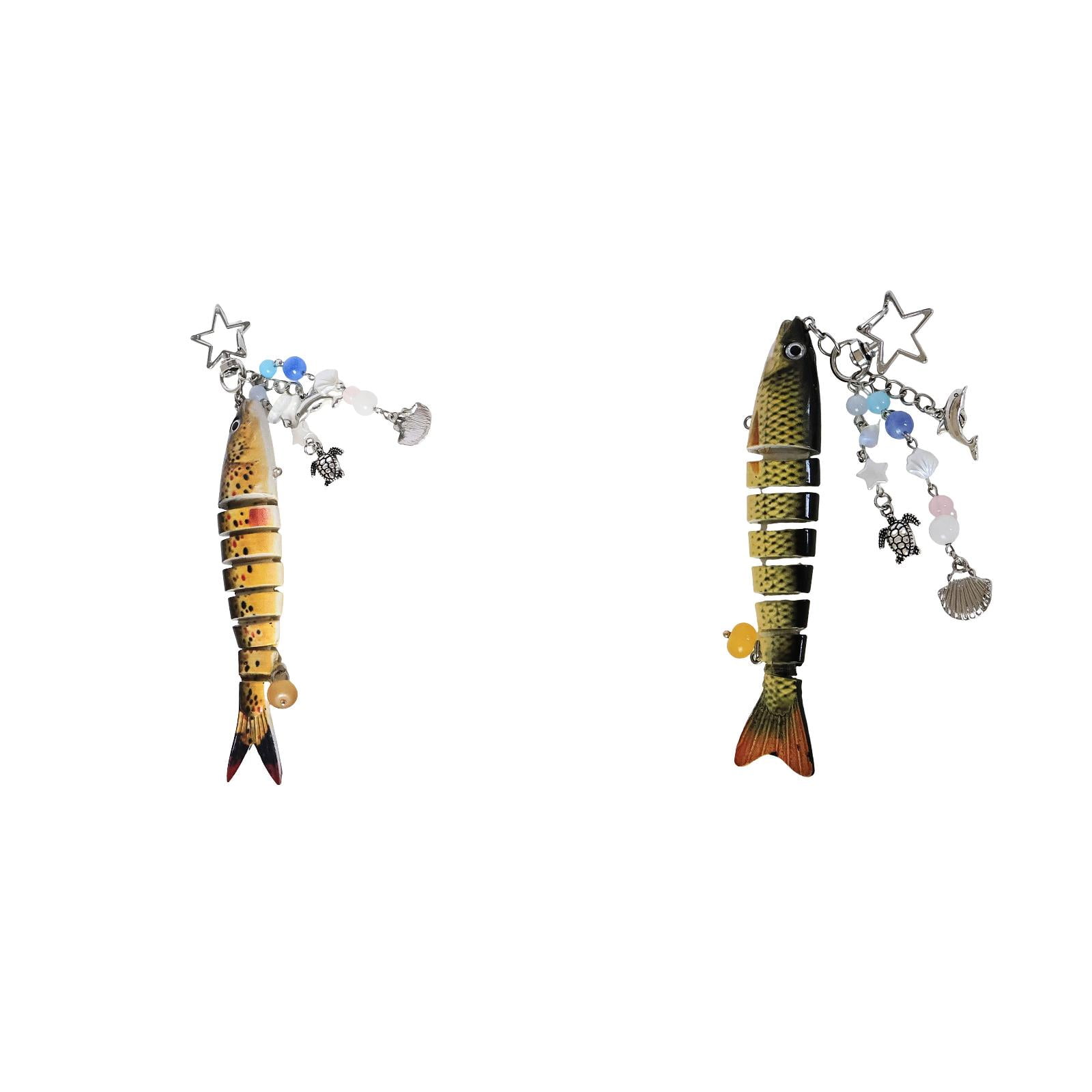 1/2/3PCS Fun Fish Keychain,3d Fish Keychain, Realistic Fishing Design ...