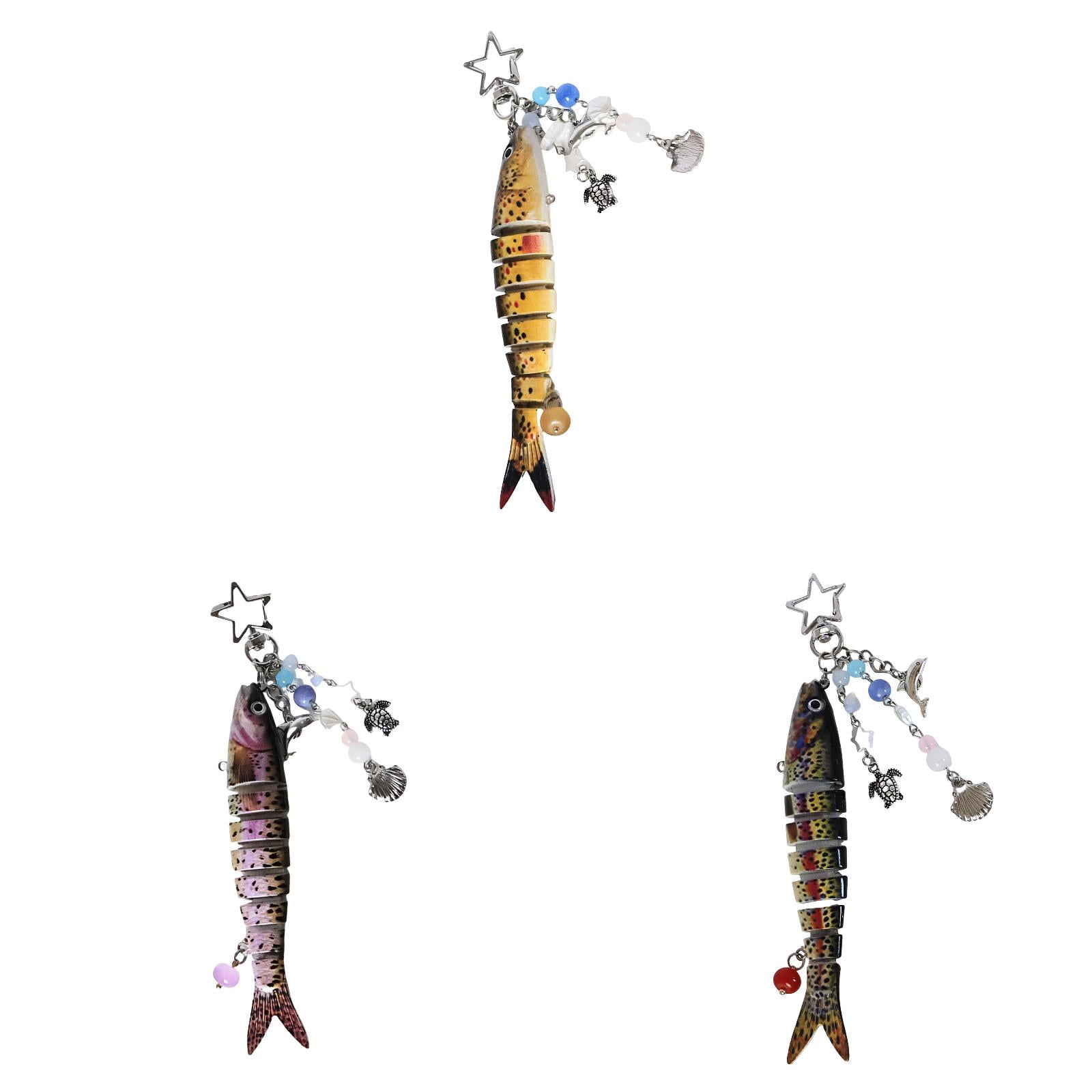 1/2/3PCS Fun Fish Keychain,3d Fish Keychain, Realistic Fishing Design ...