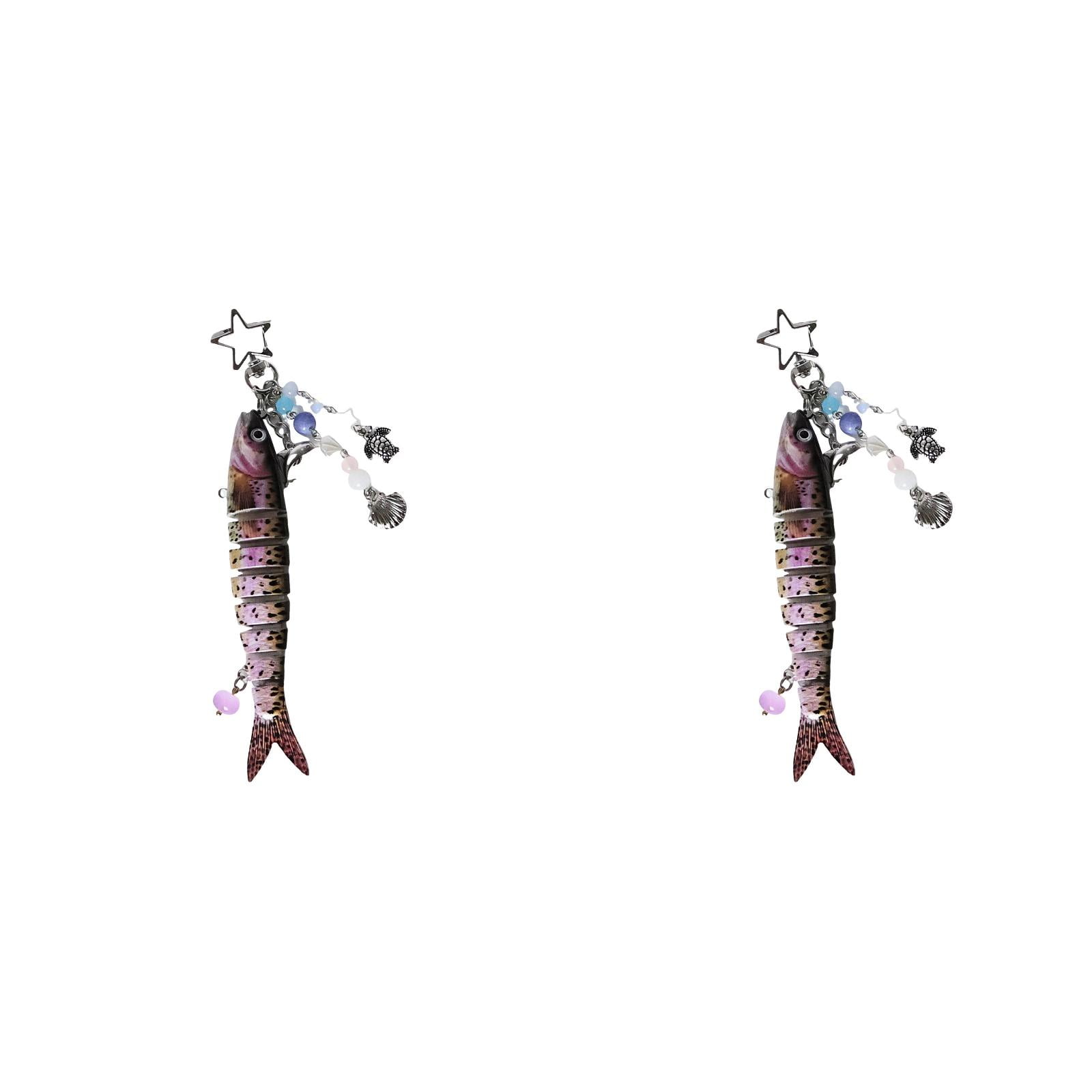 1/2/3PCS Fun Fish Keychain,3d Fish Keychain, Realistic Fishing Design ...