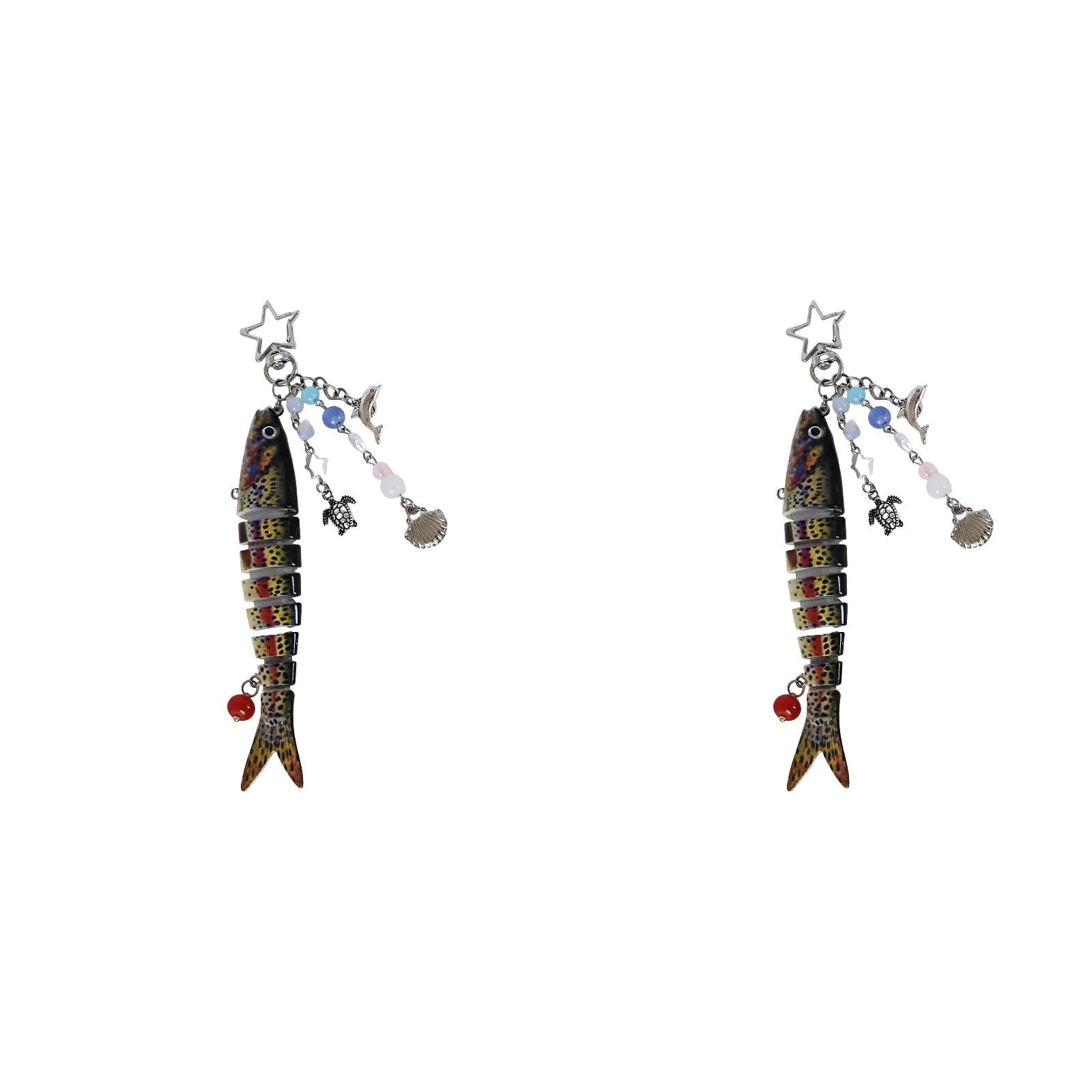 1/2/3PCS Fun Fish Keychain,3d Fish Keychain, Realistic Fishing Design ...