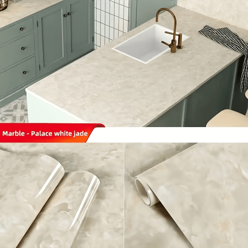 1/2/3PCS Large Self-Adhesive Marble Wallpaper – Waterproof Heat ...