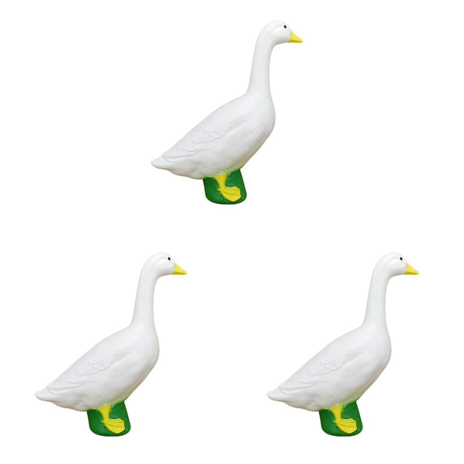 1/2/3PCS Large White Goose Ornament, Resin Statue Exquisite Craft Home ...