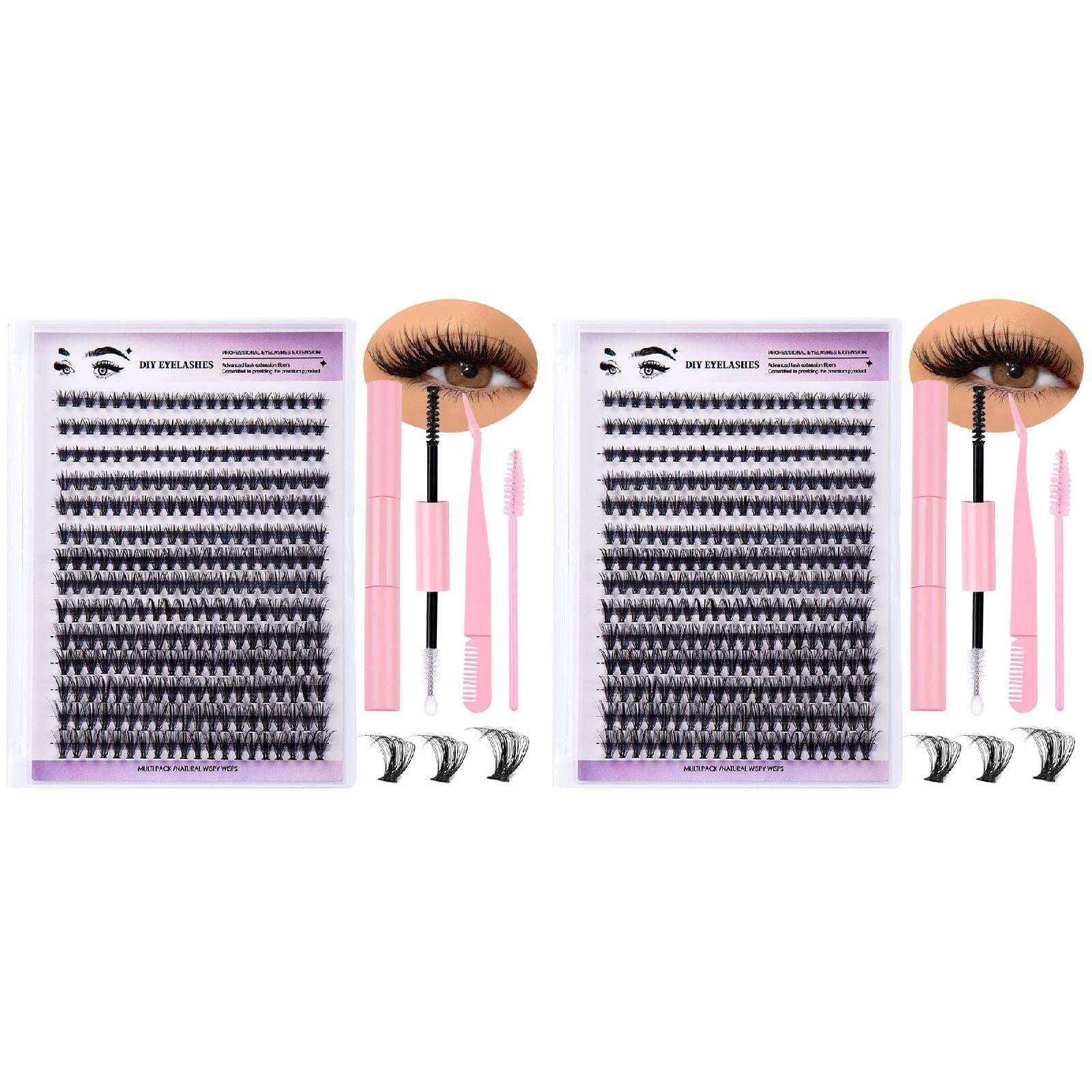 1/2/3PCS Lash Extension Kit,DIY Natural Eyelash Wispy Lash Extension ...