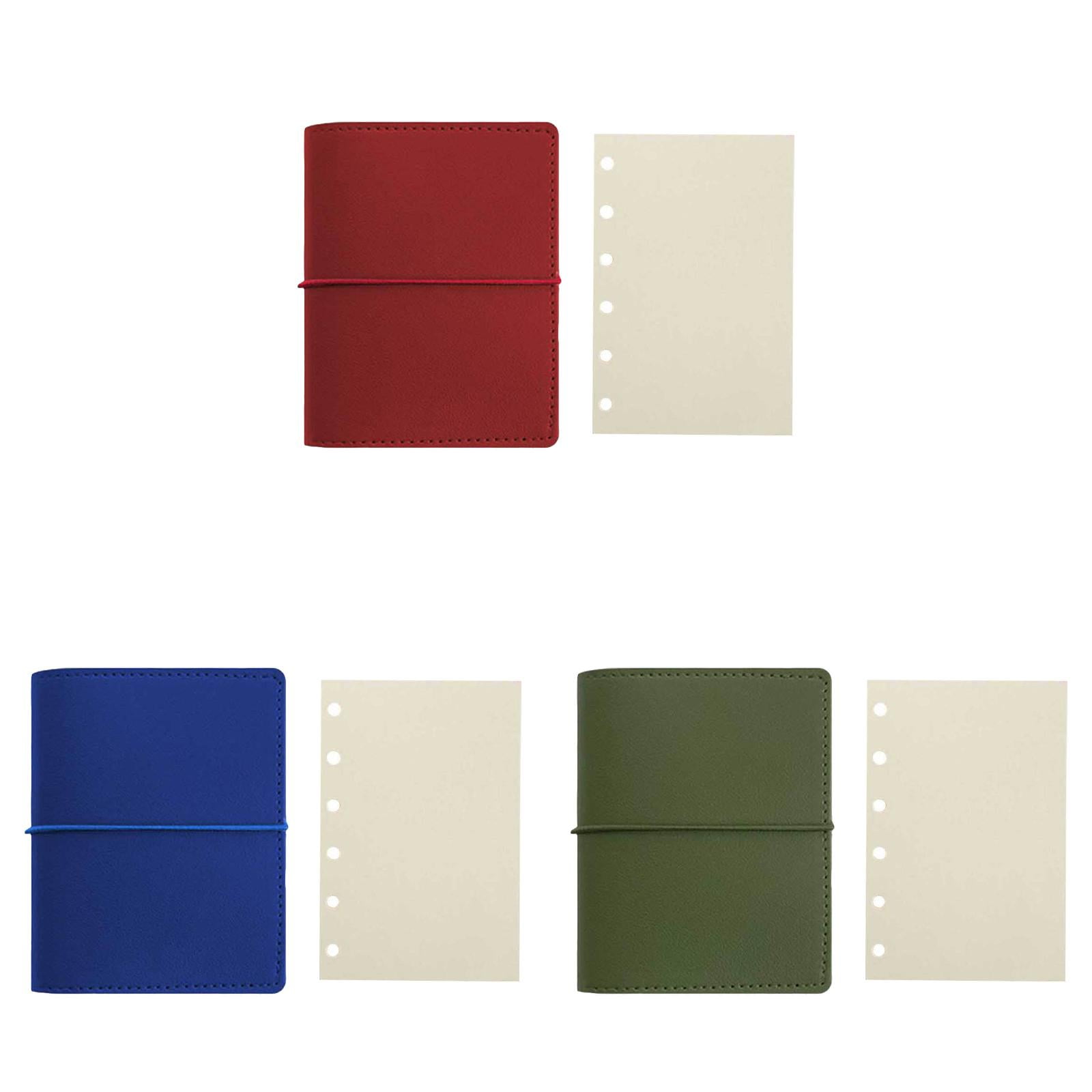 1/2/3PCS M5 Refillable Notebook Planner Cover, Portable PU Leather ...