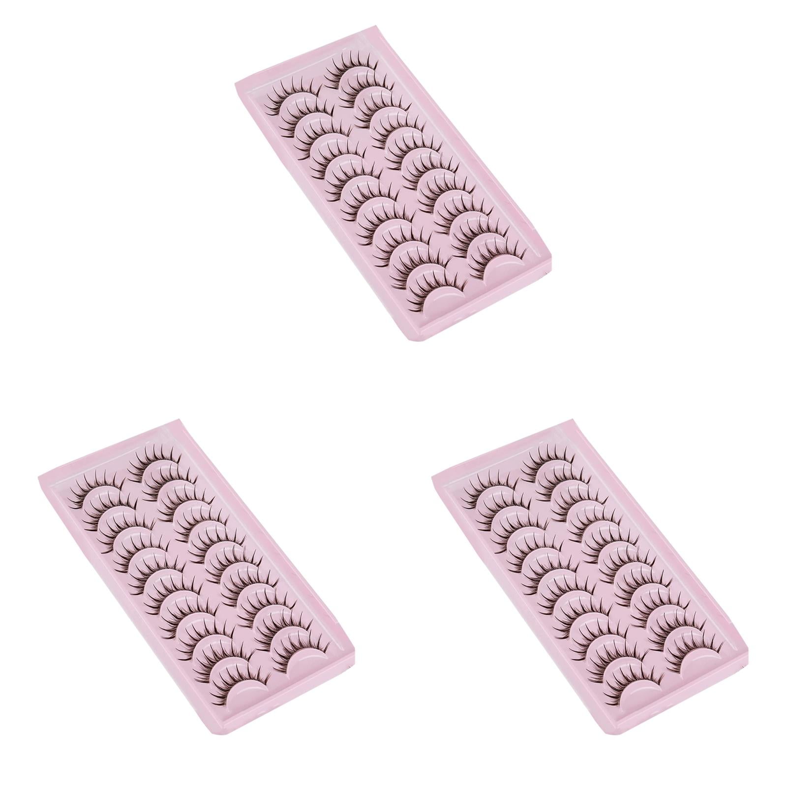 1/2/3PCS Natural Wispy False Eyelashes,Long Eyelashes Natural Lashes ...