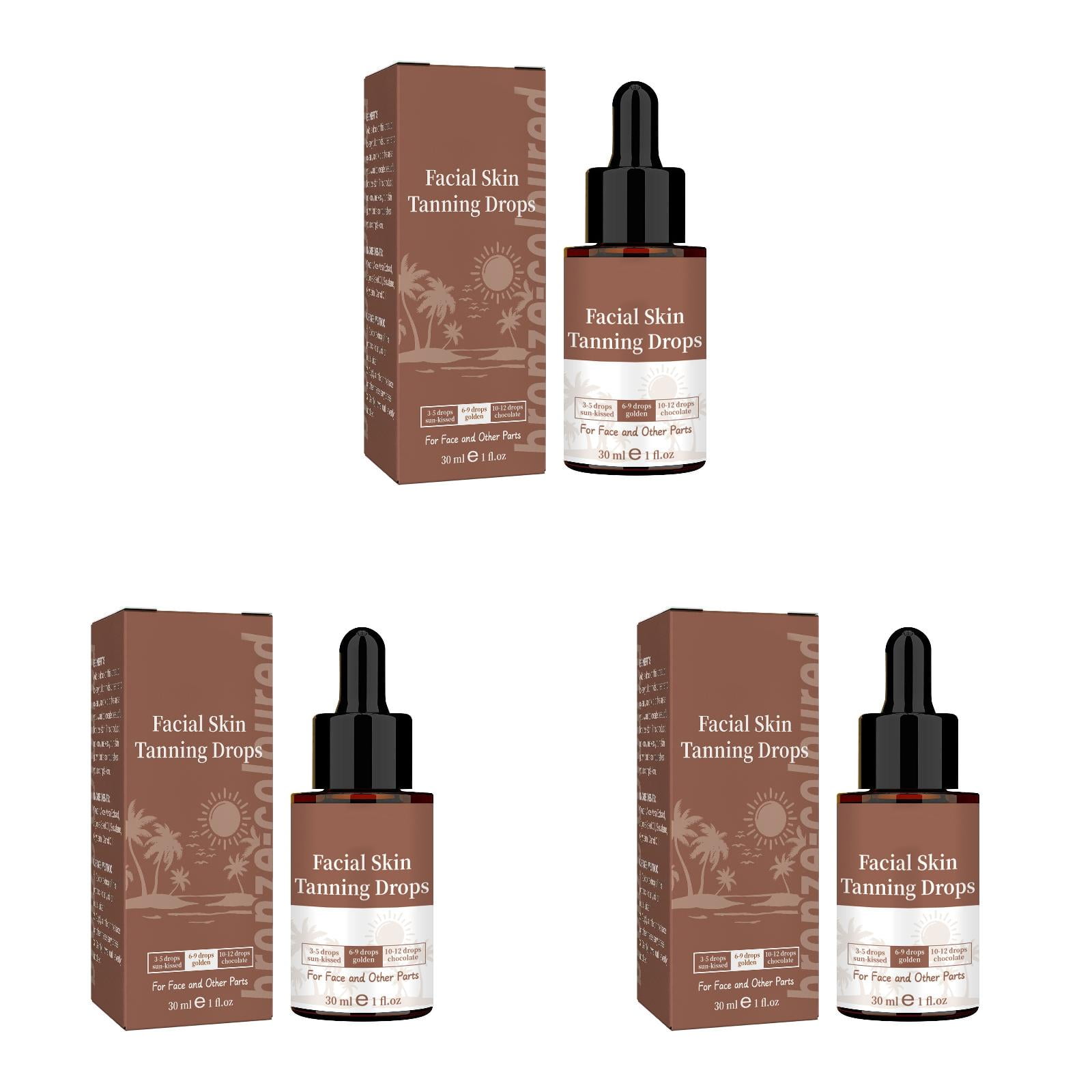 1/2/3PCS Self Tanning Drops,Facial Tanning Drops,Facial Tanning Outdoor ...