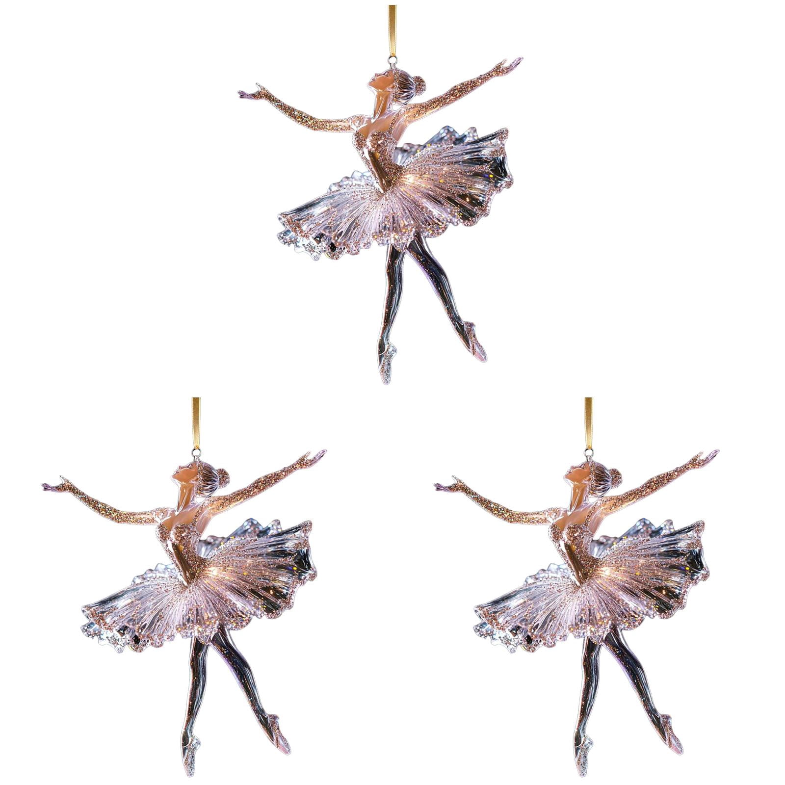 1/2/3PCS Sparkling Ballerina Ornament, Acrylic Ballerina Dance Hanging ...