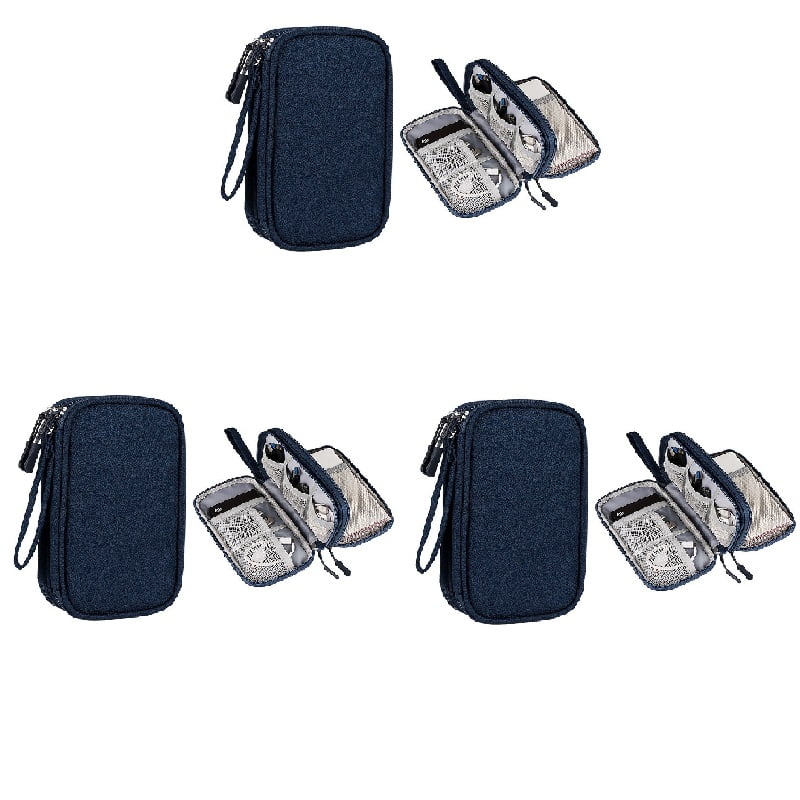 1/2/3PCS Travel Cable Bag Portable Digital Storage Pouch Charger Data ...