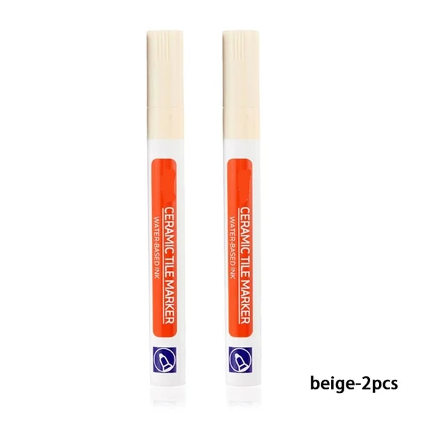 1/2/3PCS Waterproof White Grout Tile Pen Wall Grout Restorer Marker Pen ...