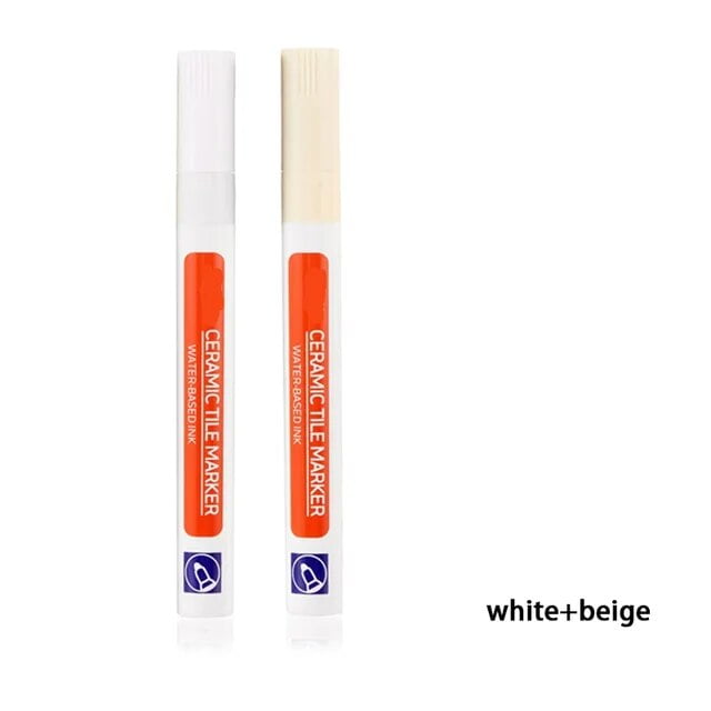 1/2/3PCS Waterproof White Grout Tile Pen Wall Grout Restorer Marker Pen ...