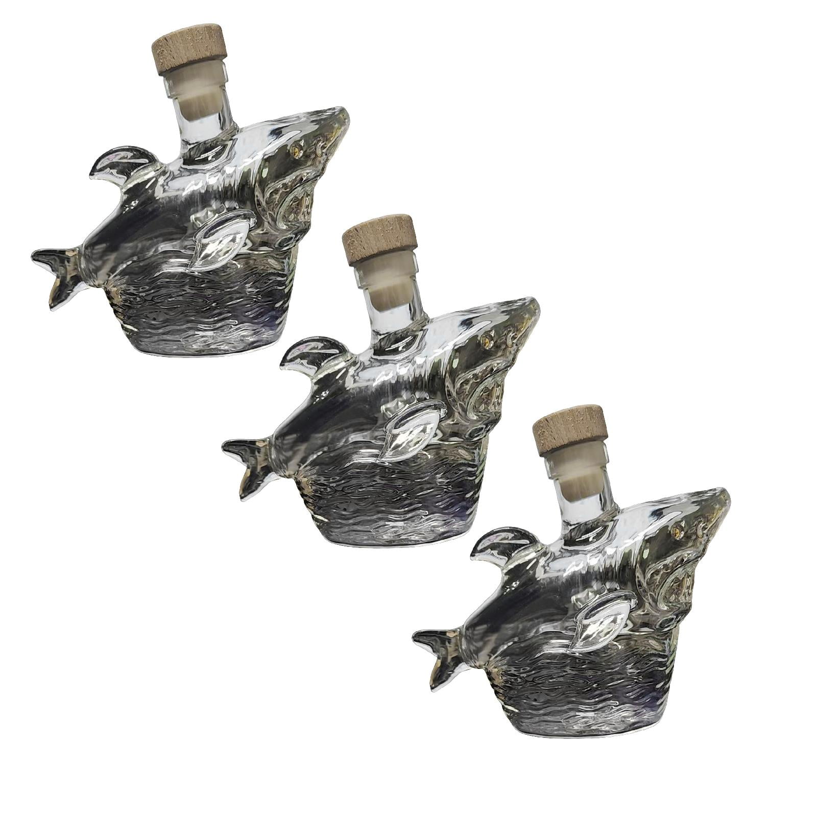 1/2/3PCS WhiskeyBottle SharkStatue WineBottle, Funny 3D Carved Prank ...