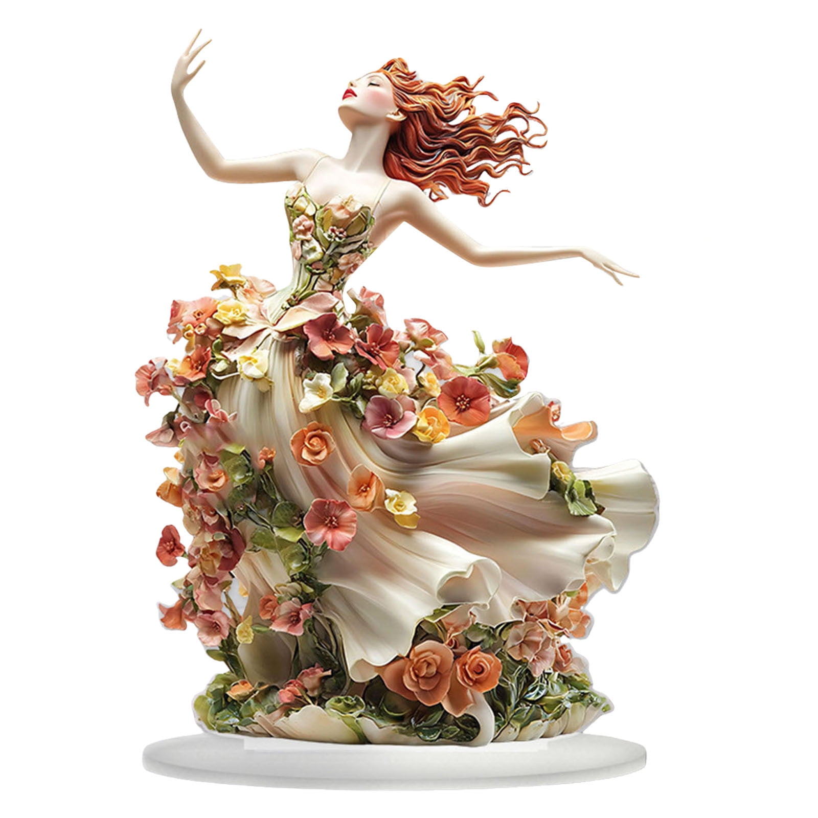 1/2/3Pcs Ballerina Dancer Sculpture,Moon Ballerina Ornament Sculpture ...