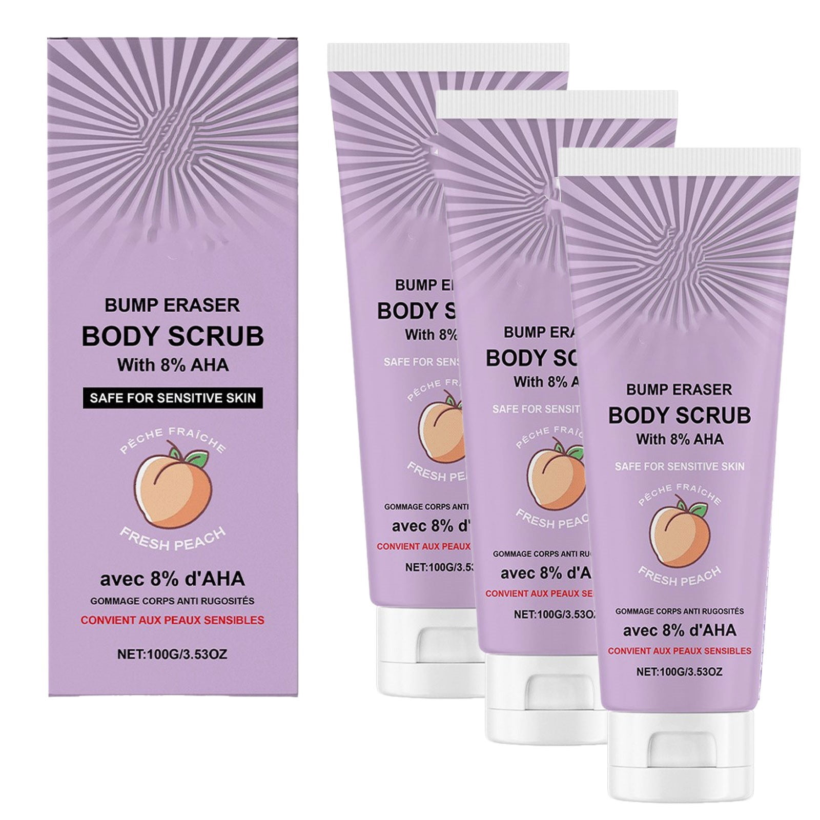 1/2/3Pcs Body Scrub,Exfoliating Body Scrub,Effective,Gentle and Helps ...