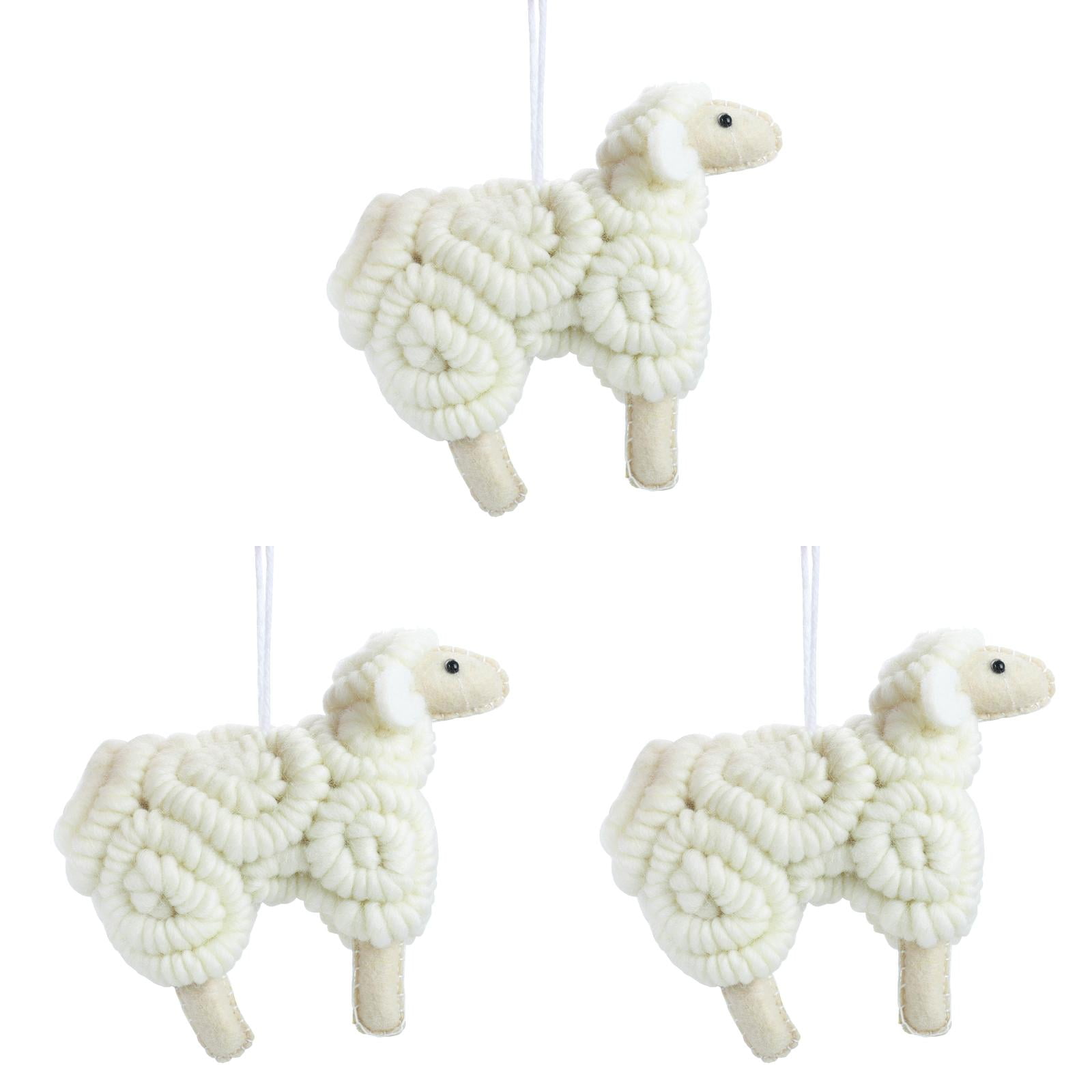 1/2/3Pcs Cute Woolly Sheep Hanging Ornament Pendant,Hanging Sheep ...