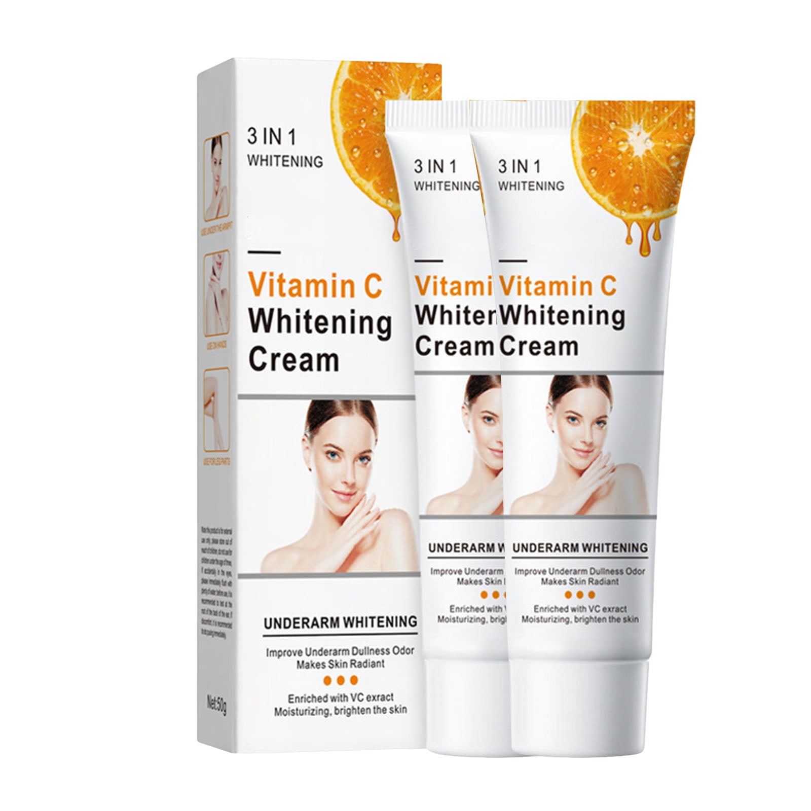 1/2/3Pcs Face & Body Skin WhiteningCream,Improve Underarm Dullness Odor ...