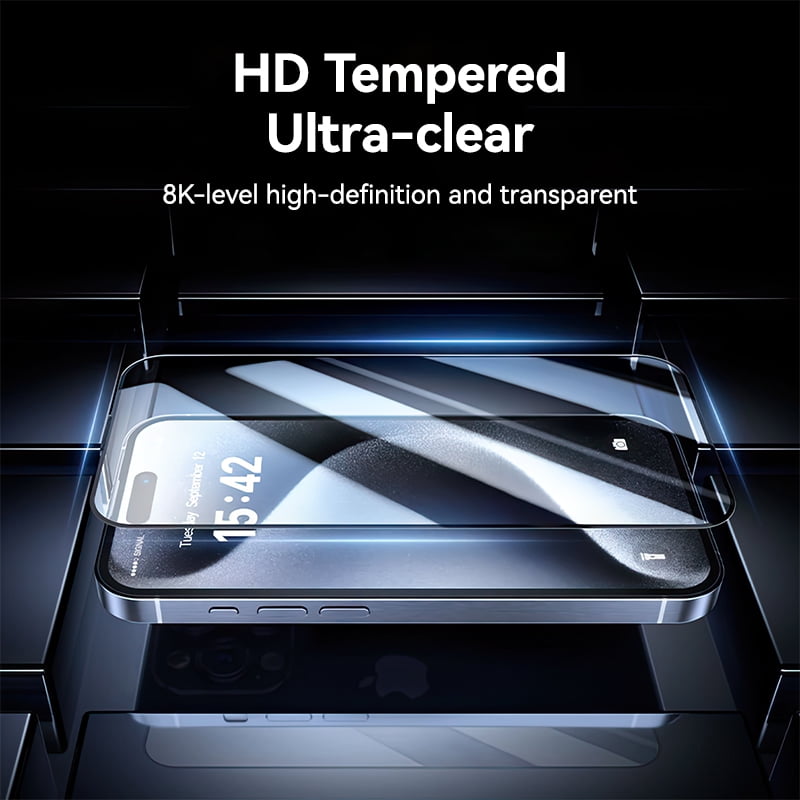 1/2/3Pcs HD Glass for iPhone 16 15 14 13 12 11 Pro Max Screen Protector ...