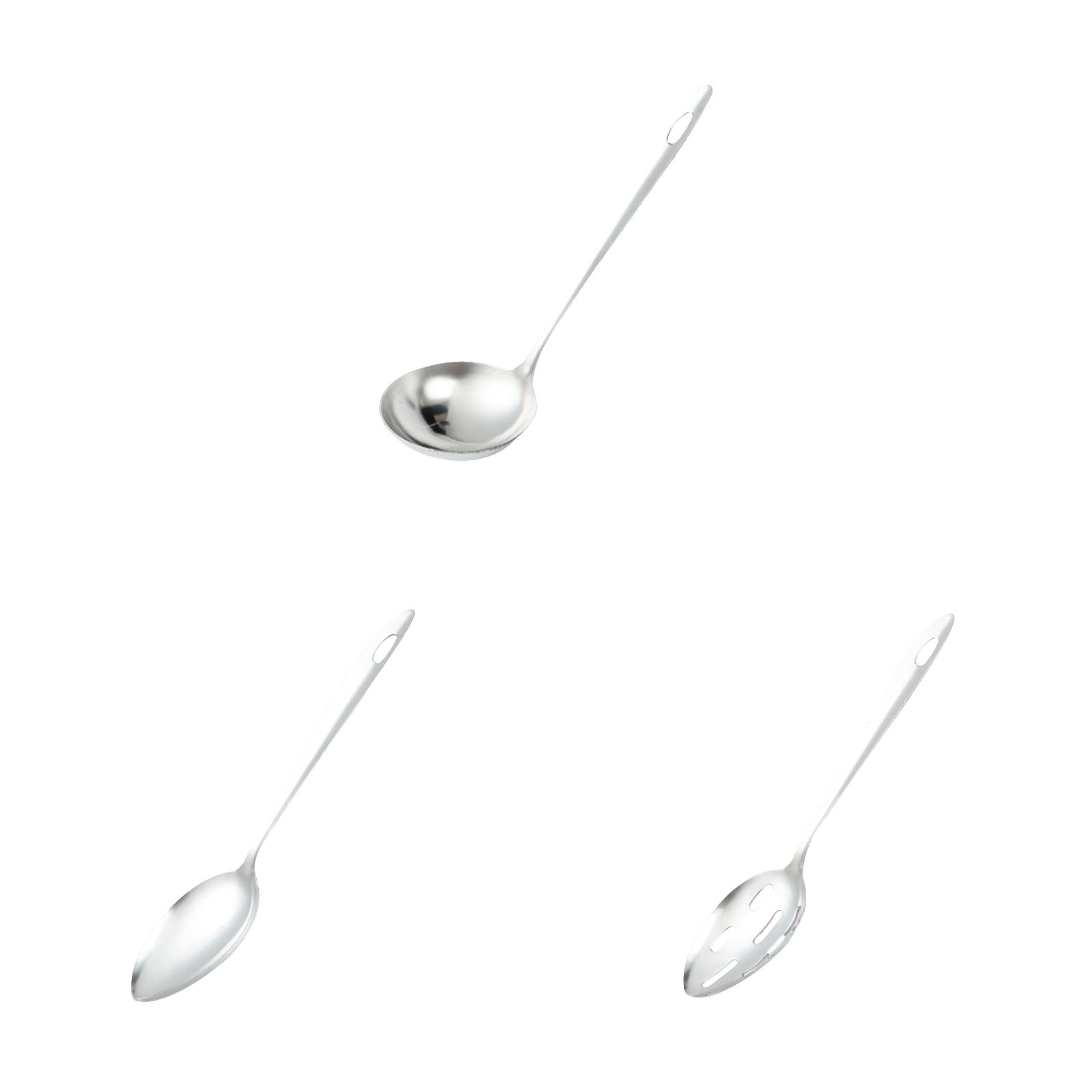 1/2/3Pcs Kitchen Utensil for Cooking Serving,Stainless Steel Spoon ...