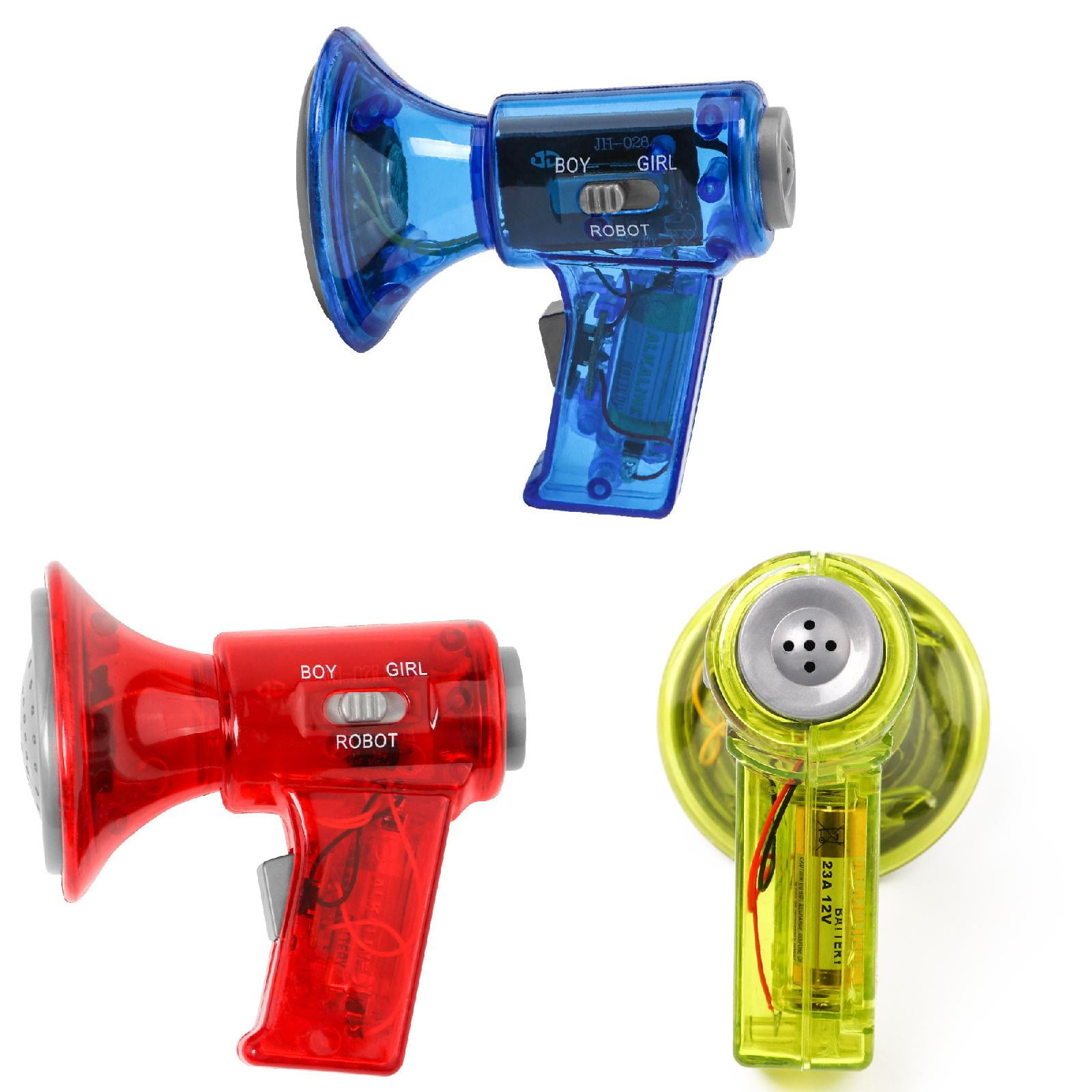 1/2/3Pcs Megaphone Speaker Toy Voice,Changer Amplifier with 3 Differ ...