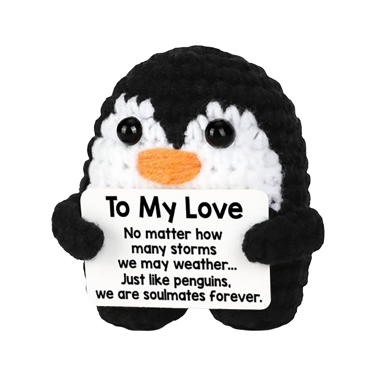 1/2/3Pcs Mini Positive Crochet Penguin for Mothers Day and Fathers Day ...