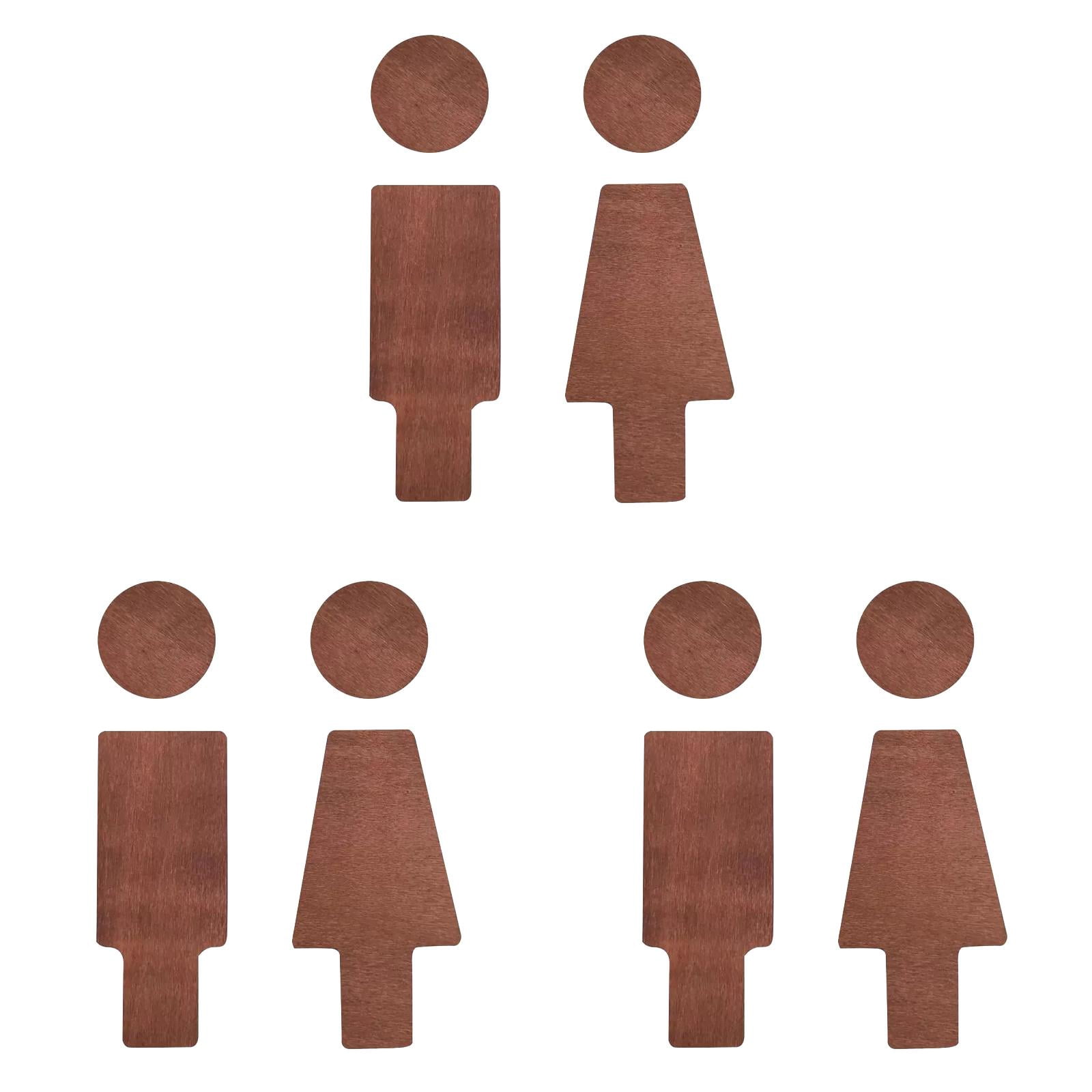 1/2/3Set Mens and Womens Bathroom Door Signs,Bathroom Decoration Sign ...