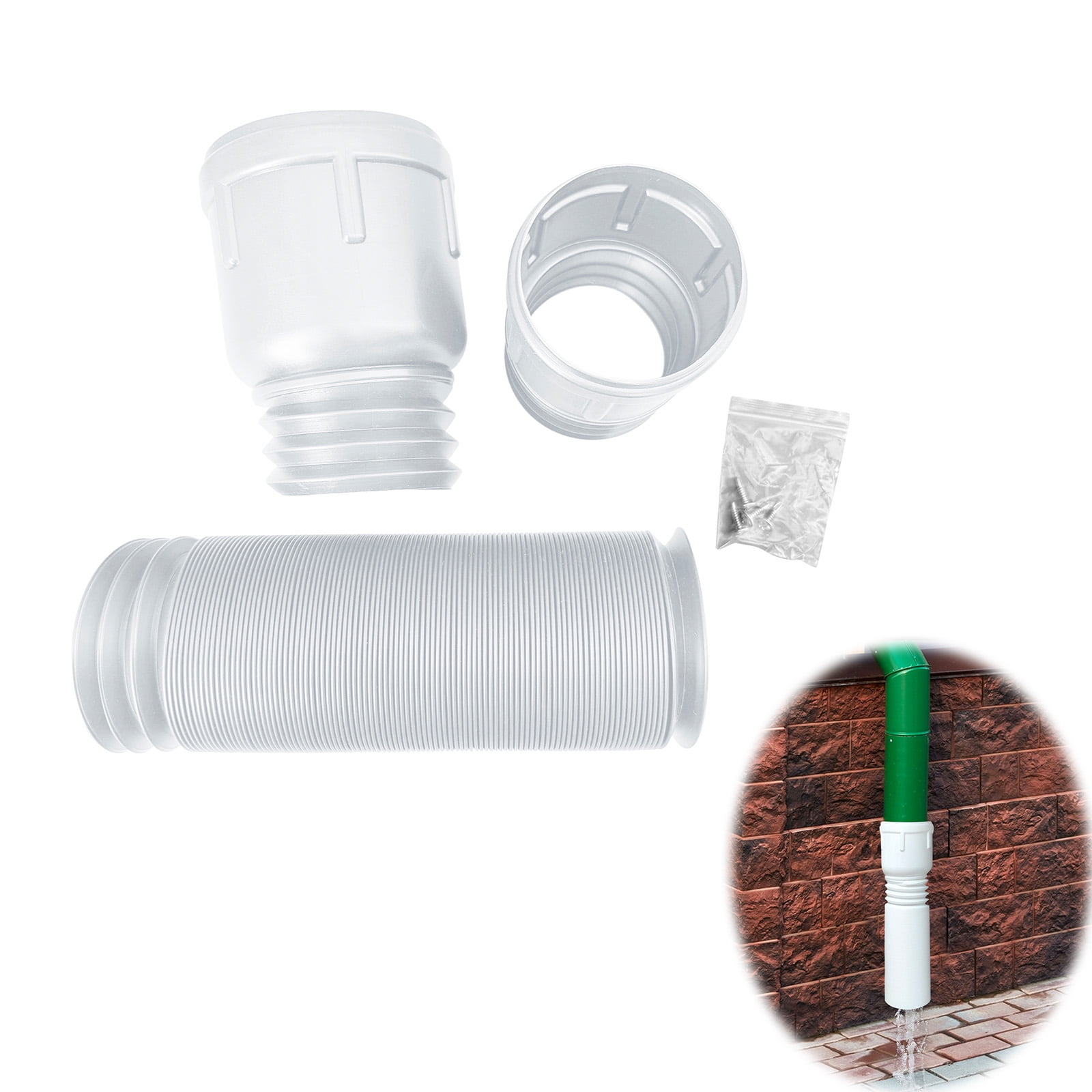 1/2/3Set Rain Gutter Downspout Extensions, Roof Trough Upgraded ...