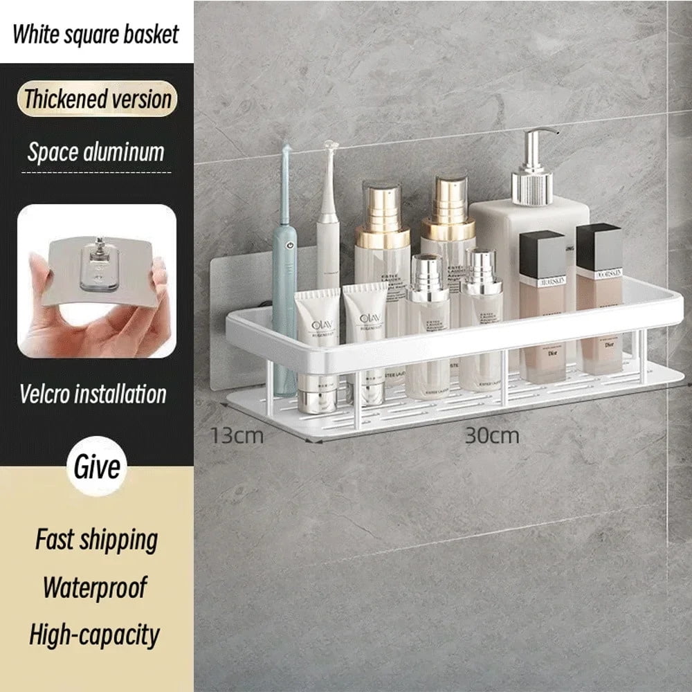 1/2/3layer Bathroom Storage Rack No Drill Shelves for WC Shampoo ...