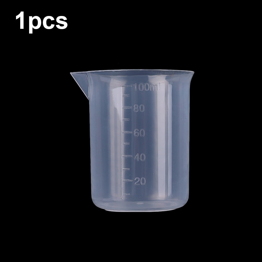 1/2/3pcs 100ml Test Measuring Cups Plastic Lab Beaker Graduated Mug ...