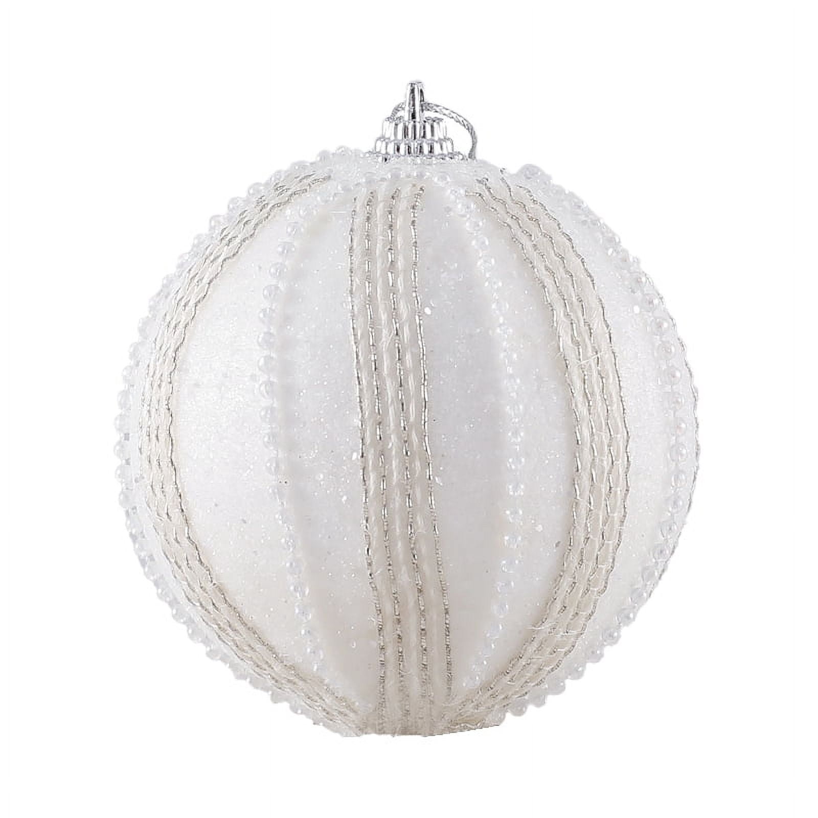 1/2/3pcs 8cm Red White Christmas Balls Christmas Tree Hanging Ornaments ...