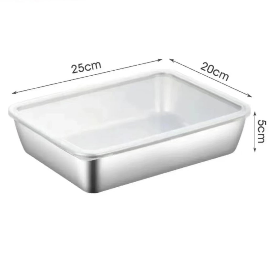 1/2/3pcs Stainless Steel Food Storage Containers Stackable with Sealed ...