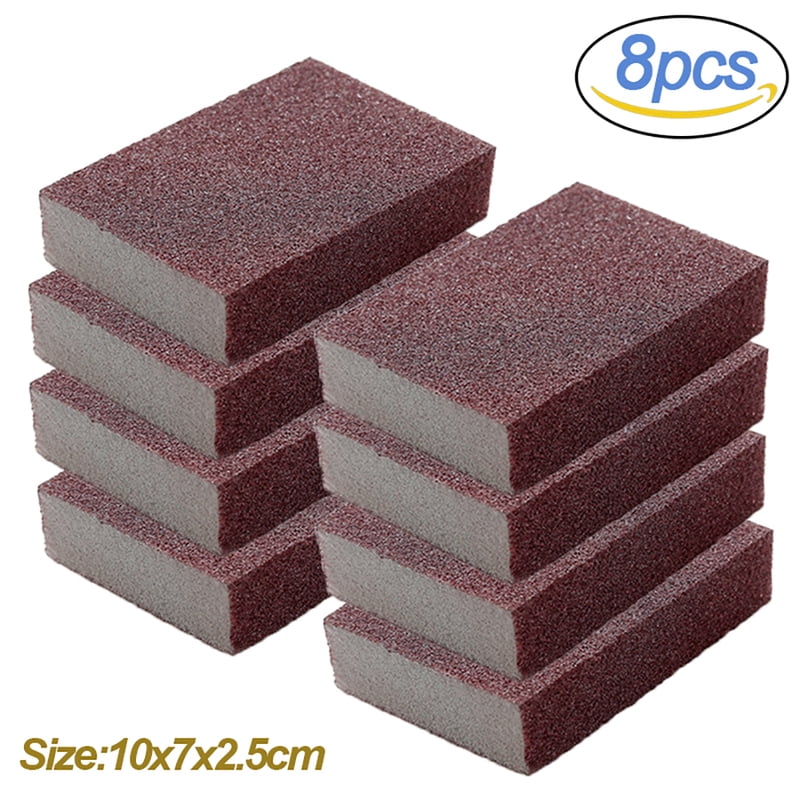 1/2/4/5/6/8Pcs Magic Sponge Eraser Carborundum Removing Rust Cleaning ...