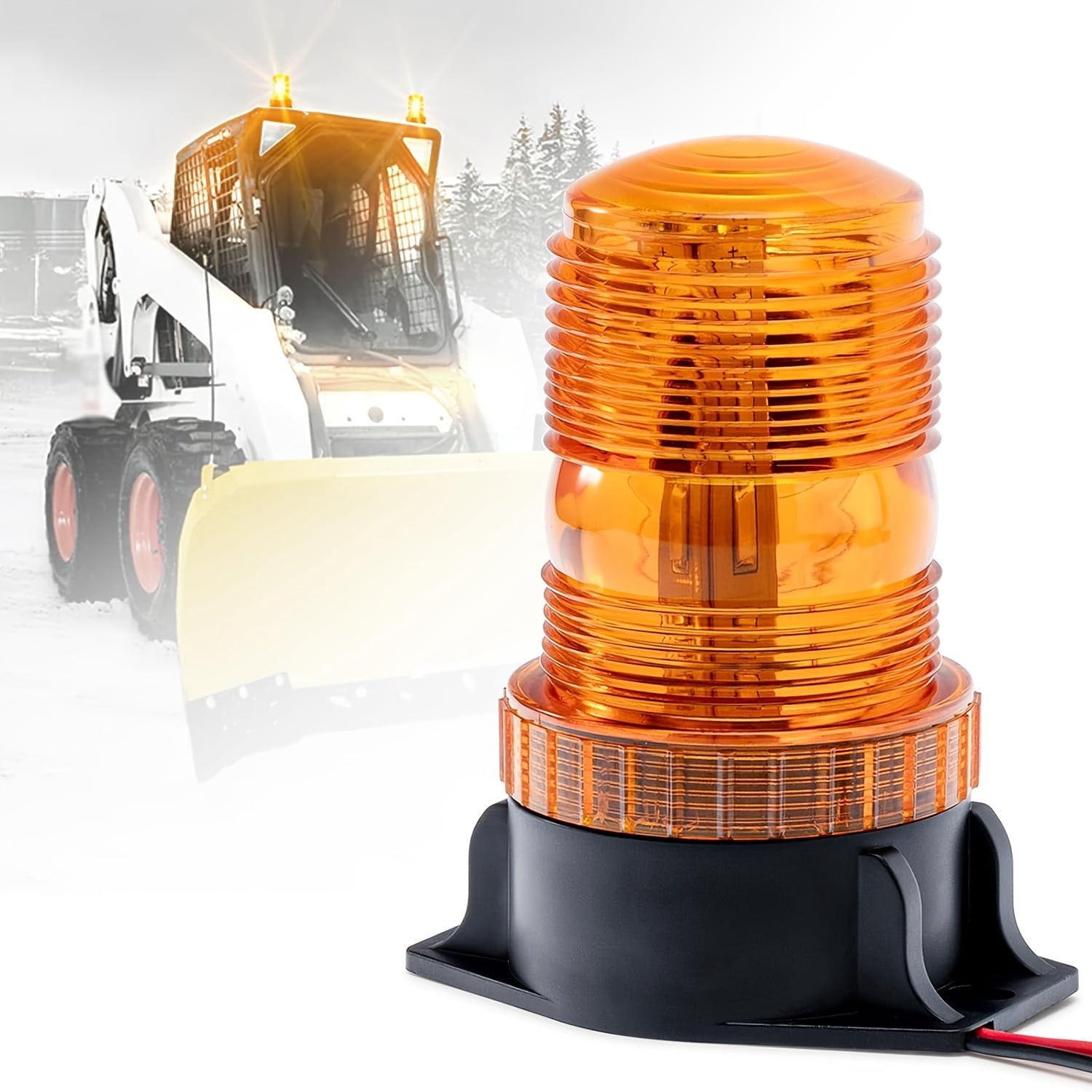 1/2/4/6/10pcs 30 LEDs Amber Forklift Beacon Light Bar for DC 12-24V ...