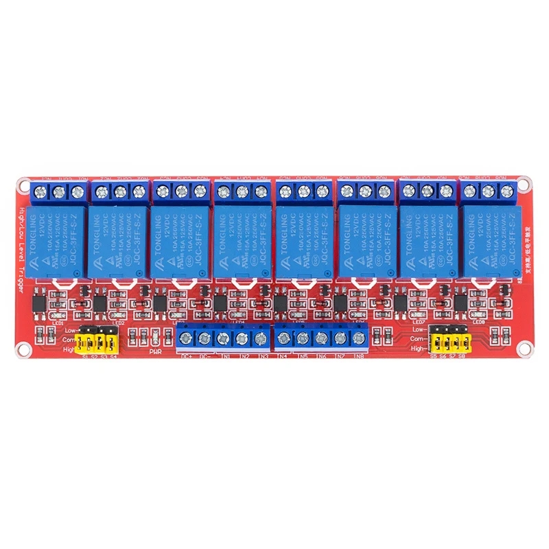 1/2/4/6/8 Channel 12V Relay Module with Optocoupler Support High and ...