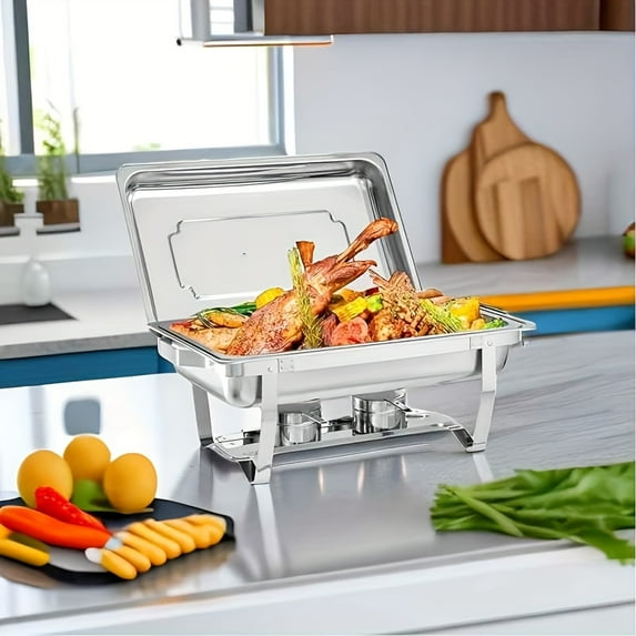 1/2/4/6 Packs 9.5QT Stainless Steel Chafing Dish Buffet Set ...