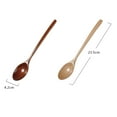 1/2/4/6 Pcs Spoons,Reusable Wooden Spoons Set,Eating Utensil Set,Wooden ...