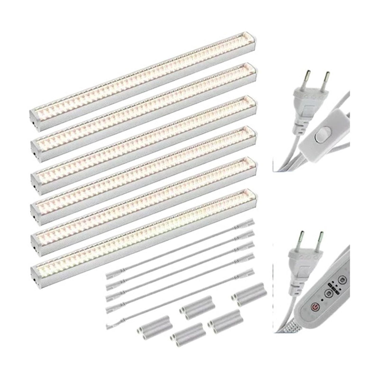 1/2/4/6PCS Full Spectrum LED Growing Lights For Greenhouse Plants Veg ...