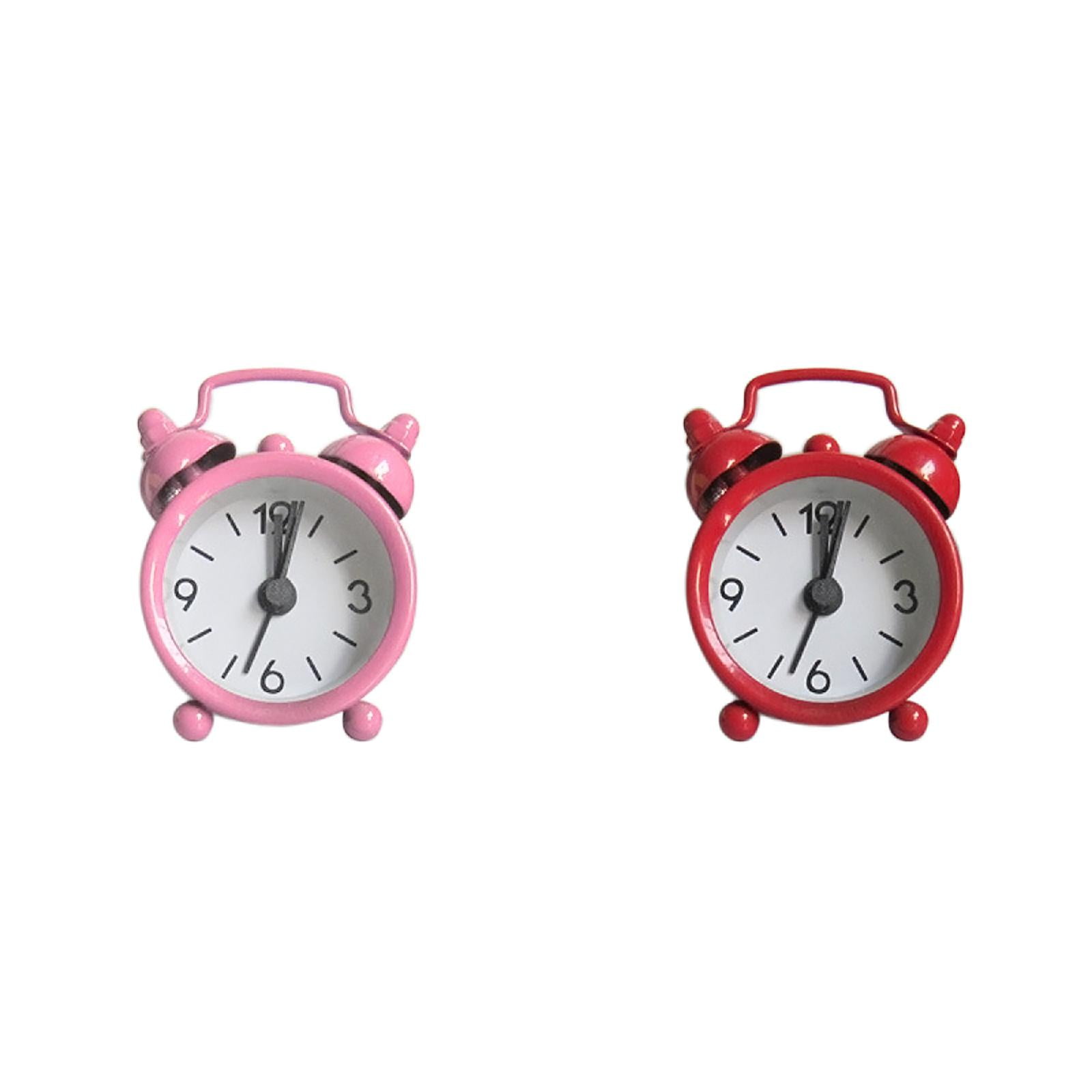 1/2/4/6PCS Mini Creative Bell Alarm Clock, 4CM Loud Alarm, Small Cute ...