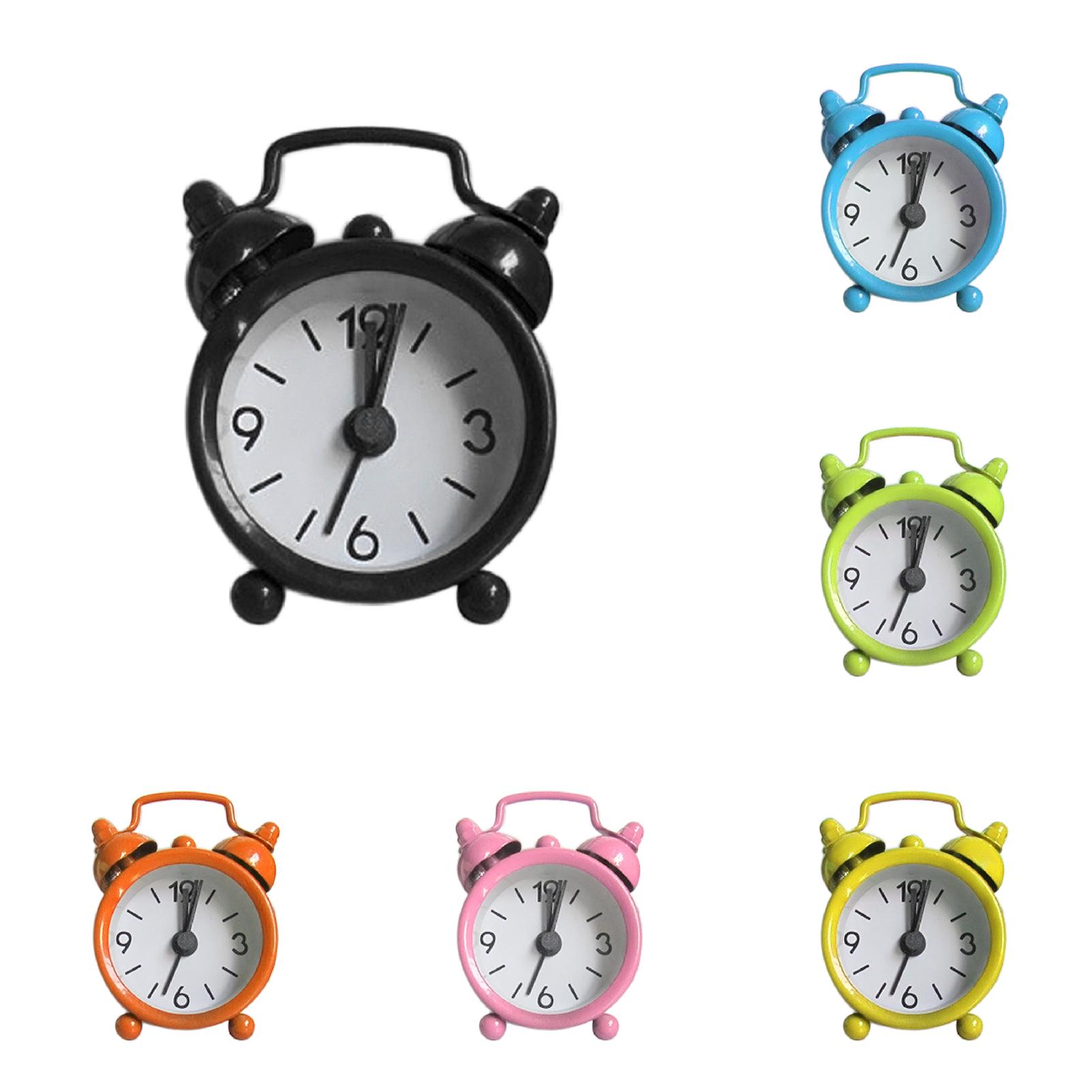 1/2/4/6PCS Mini Creative Bell Alarm Clock, 4CM Loud Alarm, Small Cute ...