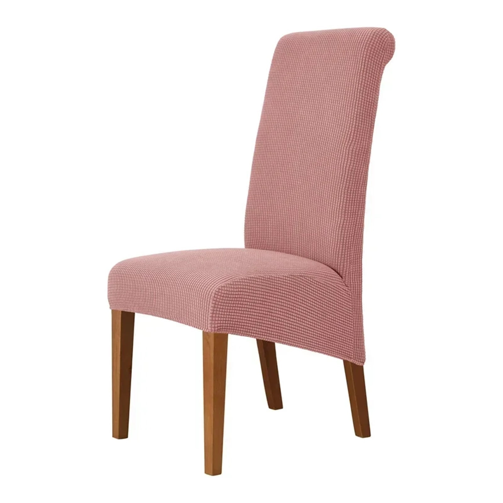 1/2/4/6pcs Polar Fleece Chair Cover Stretch Big Size Long Back Dining ...