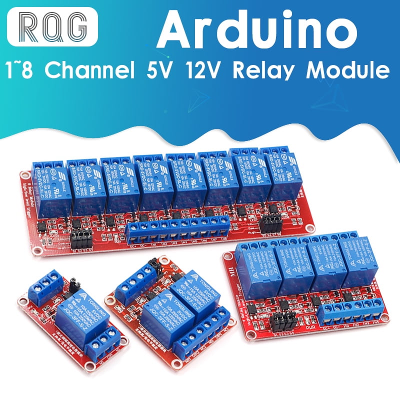 1 2 4 8 Channel 5V 12V Relay Module Board Shield with Optocoupler ...