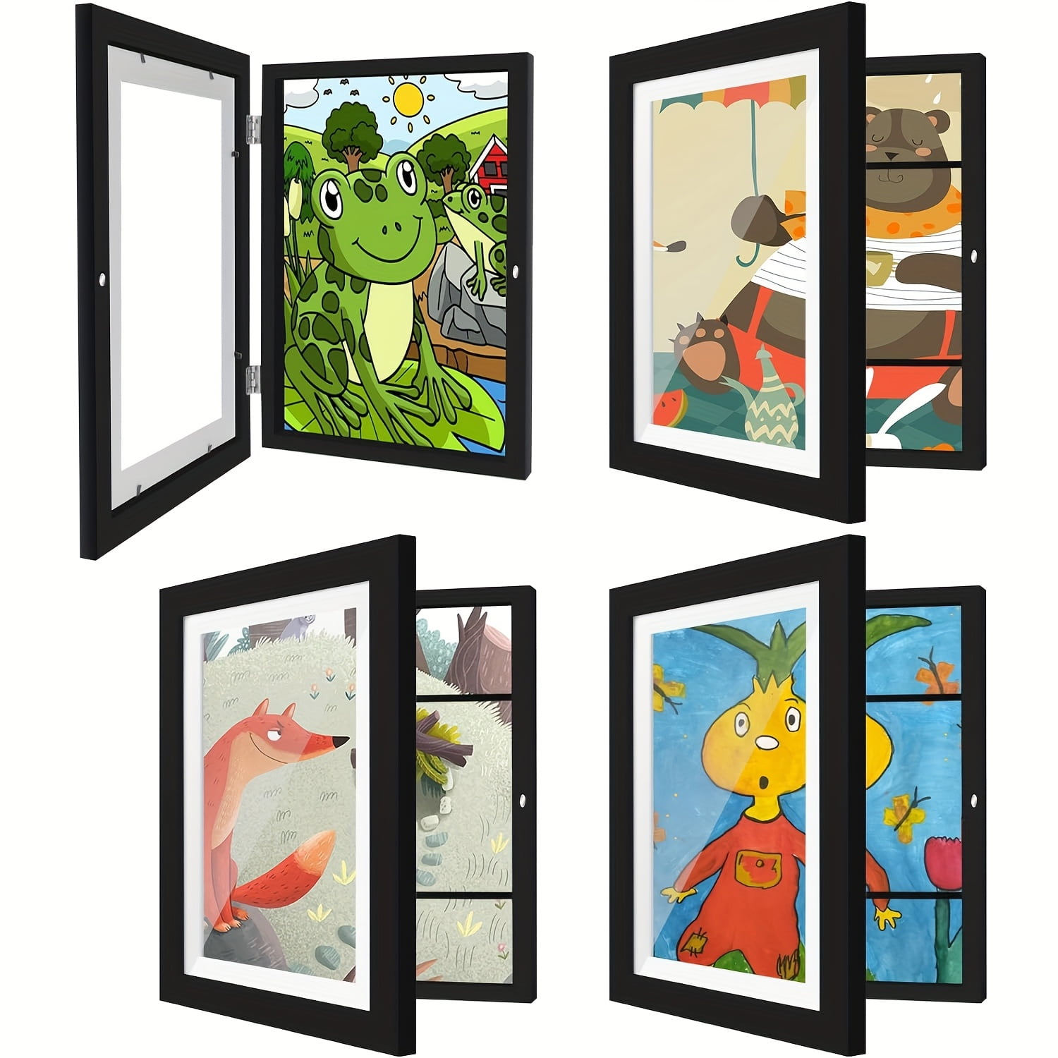 1/ 2/ 4/ 8 Pack Kids Artwork Frames Changeable, 8.5x11in Kids Art ...
