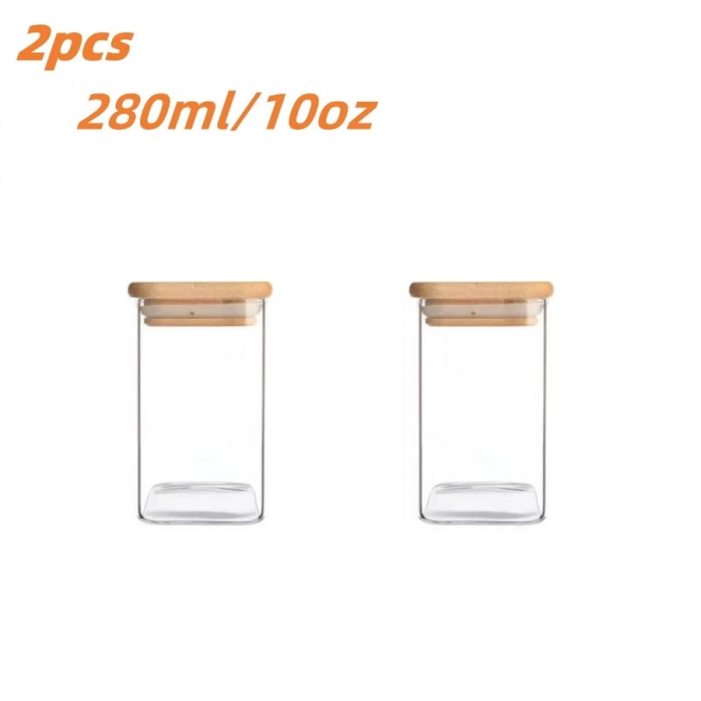 1/2/4/8pcs, 10oz Glass Jars With Airtight Lids, Candy Jars, Food ...