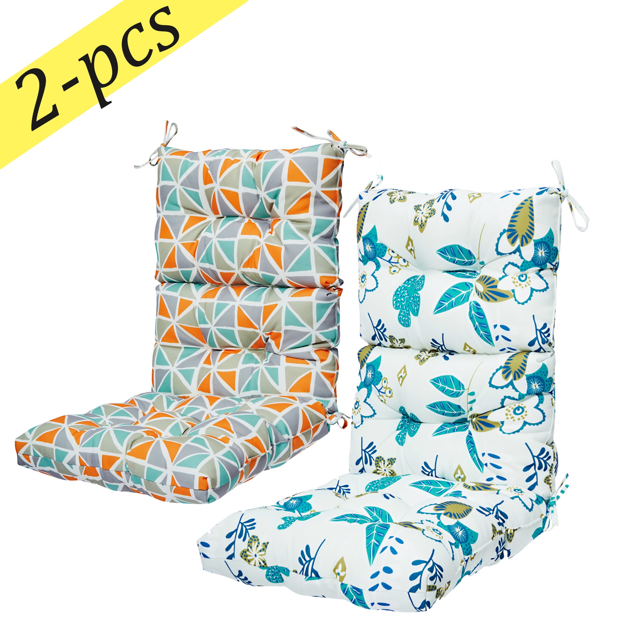 1/2/4 Pack High Back Chair Cushion Luxury Seat Cushion High Seat Back ...