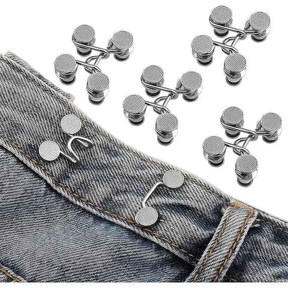 1/2/4 Pairs Jeans Button Tightener,Pant Waist Tightener, Button Pins ...