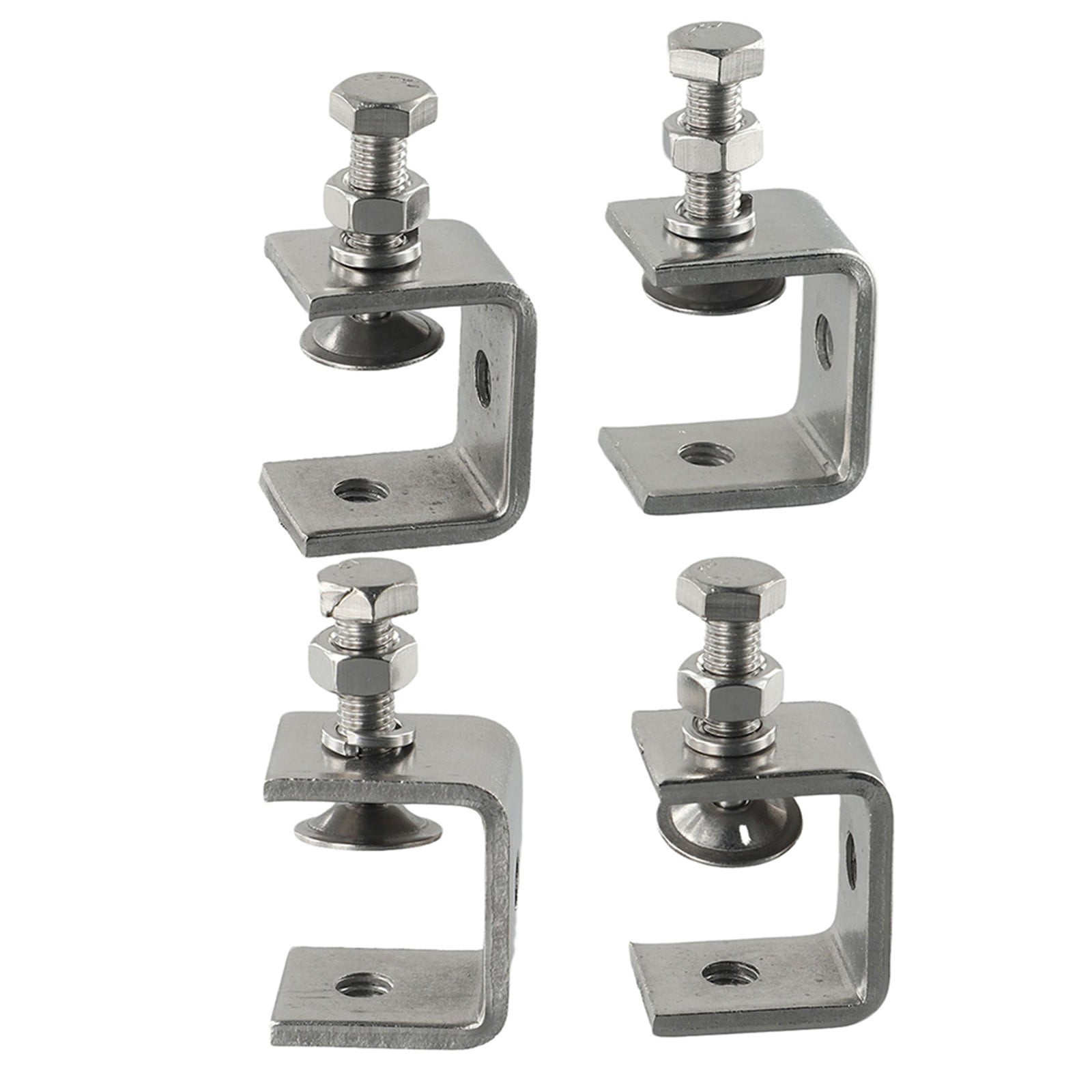 1/2/4 Pcs Stainless Steel C-Clamp Jaw Tiger Clamp Clip U-Steel Pipe ...
