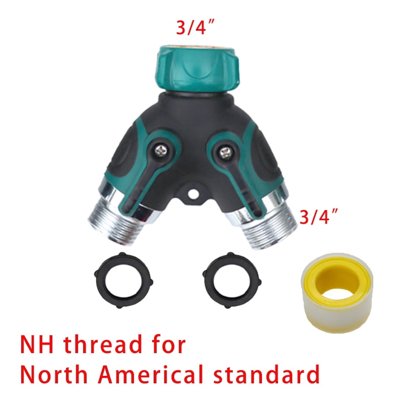 1-2-4 Way Heavy Duty Garden Hose Splitter Faucet Splitter, Outdoor ...