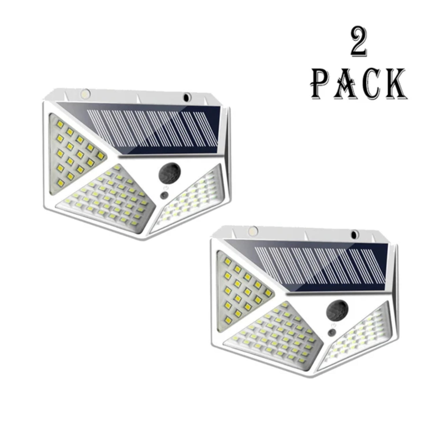 1/2/4Pcs 100 Solar Wall Lights Outdoor Solar Lamp PIR Motion Sensor ...