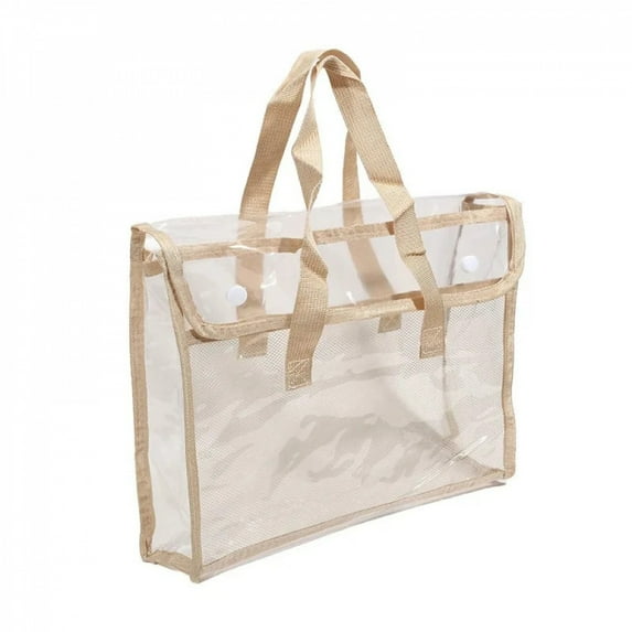 1/2/4Pcs ﻿ Large Capacity PVC Storage BagTransparent Handheld Folder A4 ...