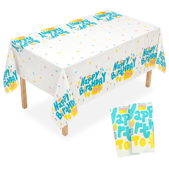 1/2/4Pcs Plastic Tablecloth Single Use Waterproof and Oil Resistant ...